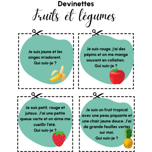 Jeu devinettes - stimulation du langage